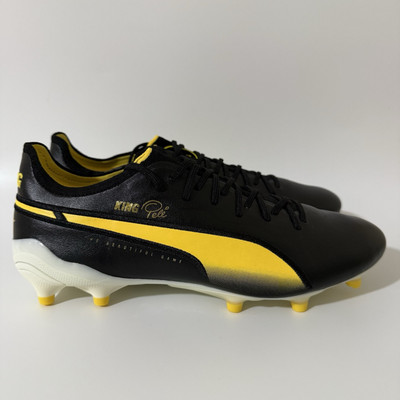 Puma Men’s 8 KING ULTIMATE Pelé FG/AG Soccer Cleats Black/Yellow 107825 ...