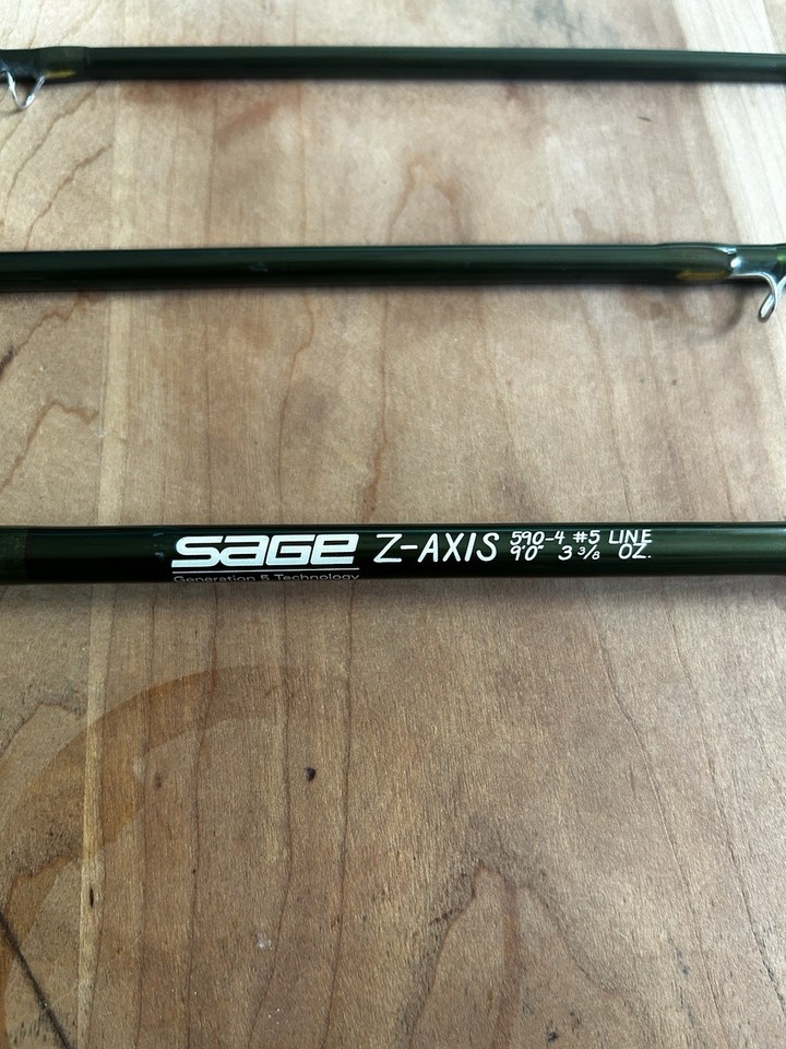 Sage Z-Axis Fly Fishing Rod 590-4 9 FT 4 PC 5 WT No Reserve | eBay
