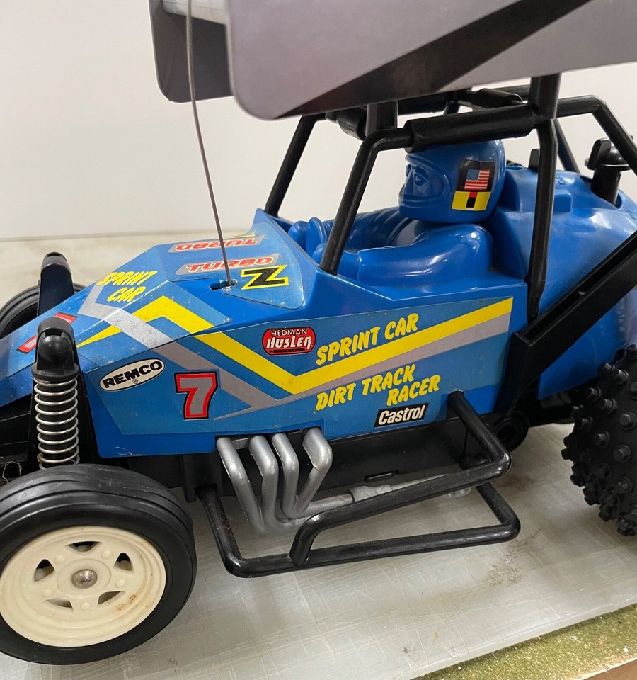Vintage Remote Controlled RC Sprint Car Winged Outlaw Azrak Hamway 1987 ...