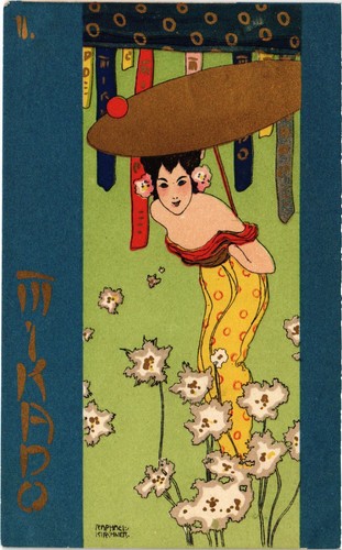 PC KIRCHNER, ARTIST SIGNED, MIKADO, ART NOUVEAU, D 14-2 (b48488) | eBay