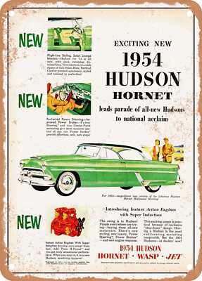 METAL SIGN - 1954 Hudson Hornet Hollywood Vintage Ad | eBay