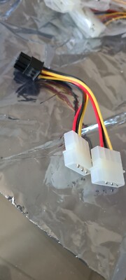 Molex to ATX 6Pin EPS 12V Motherboard CPU Power Supply Connector Cable ...