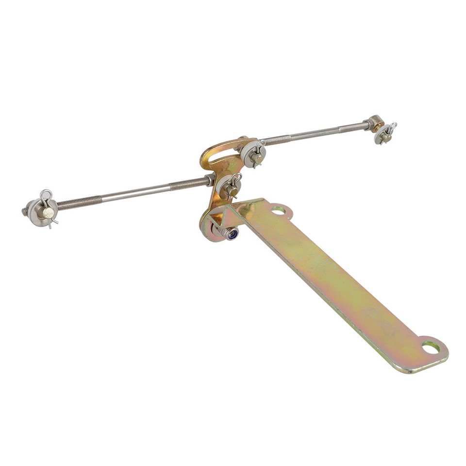 For 1850 style Holley Carbs Dual Quad 2x4 Progressive Linkage Throttle ...