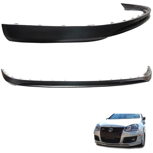 FITS VW GOLF 5 GTI JETTA MK5 ONLY PU BLACK ADD-ON FRONT BUMPER LIP ...