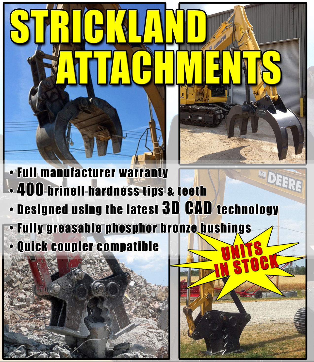 Strickland Excavator Concrete Pulverizer / Concrete Muncher model CP80 ...