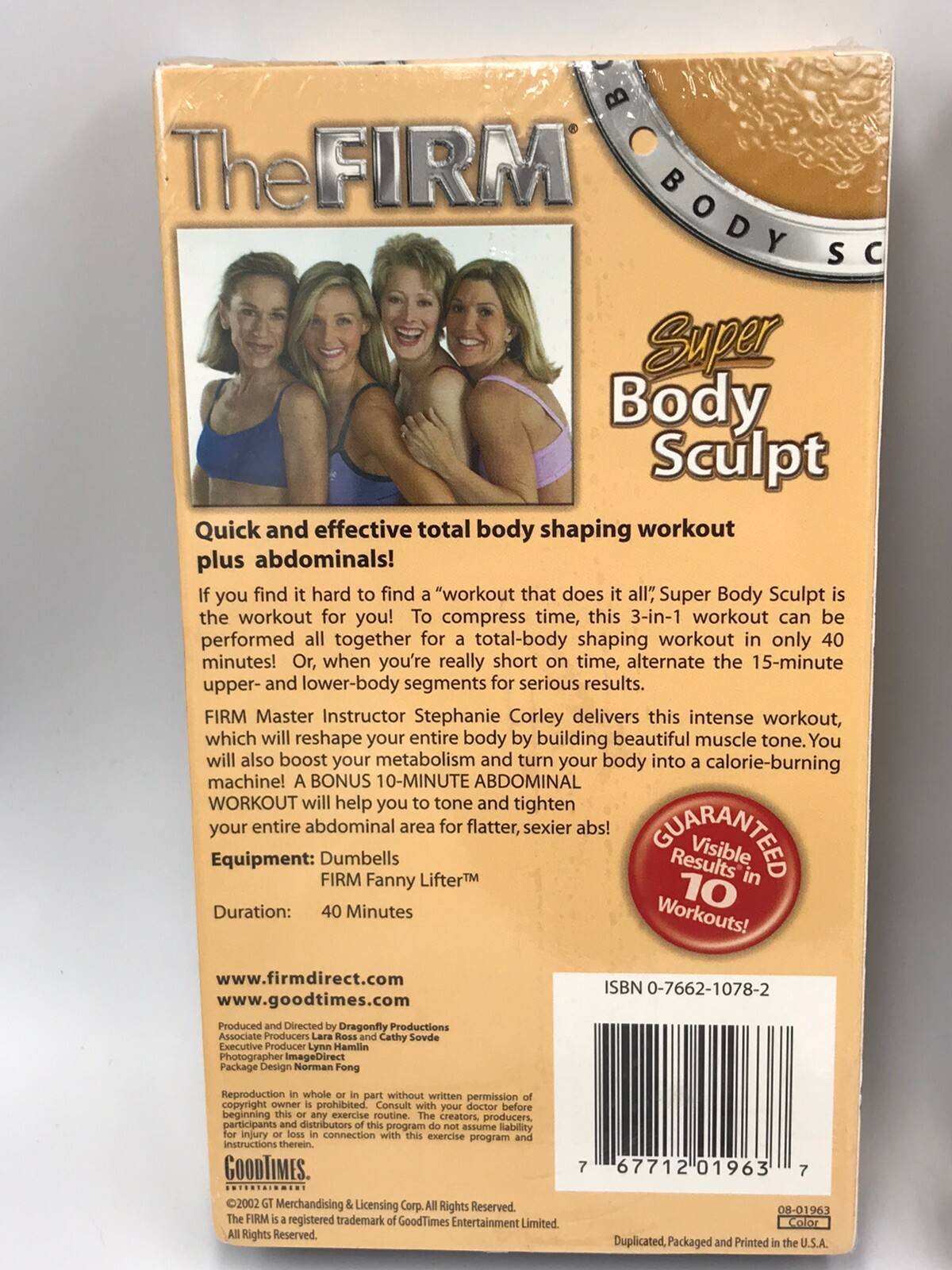 THE FIRM - Body Sculpting System Lot Of 2 VHS Tape As Seen On TV 2002 ...