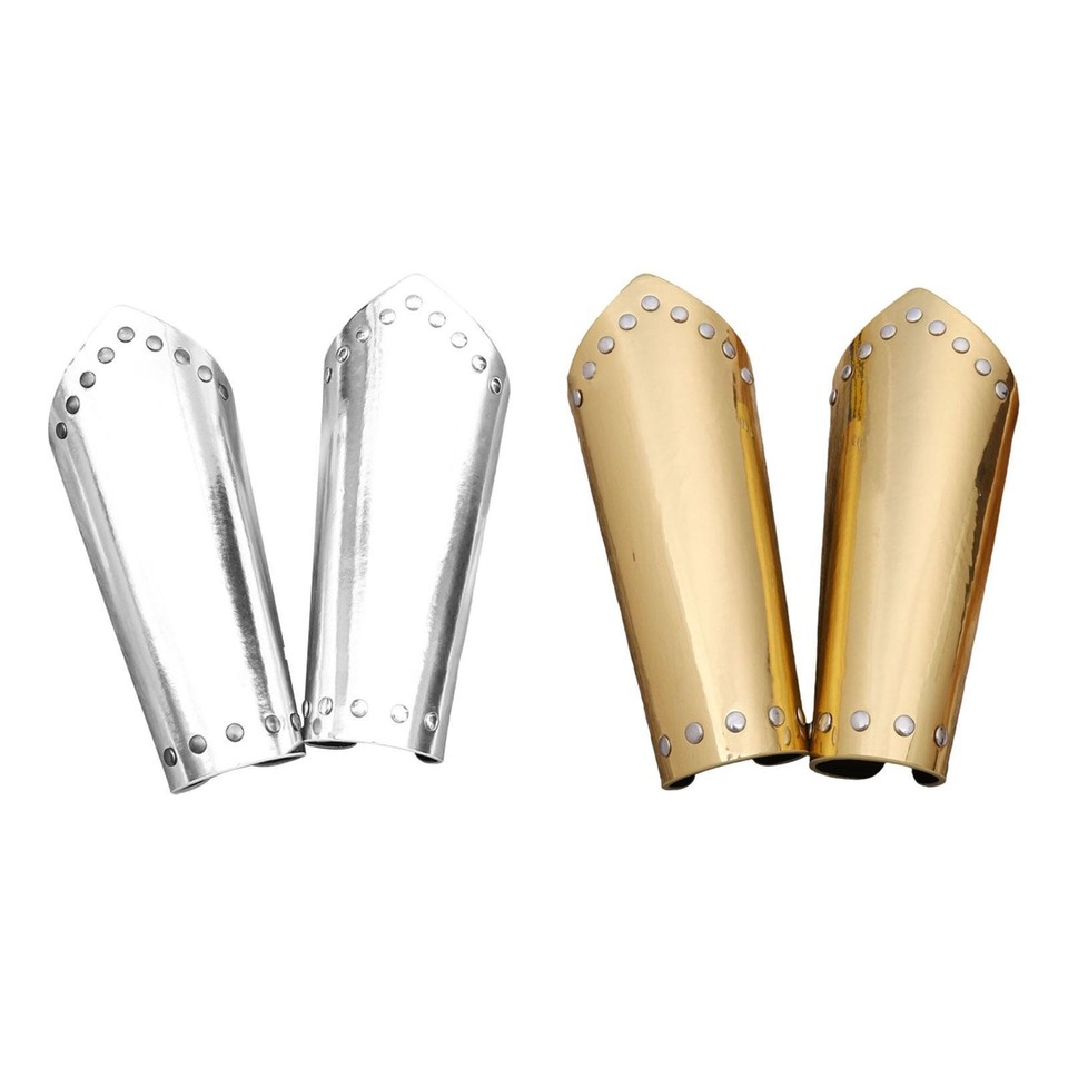 Arm Bracers Adjustable Protective Arm Armor Cuff PU Leather Arm Guards ...