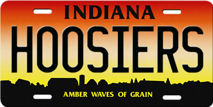Custom Personalized Indiana Aluminum Metal Vanity License Plate Tag ...