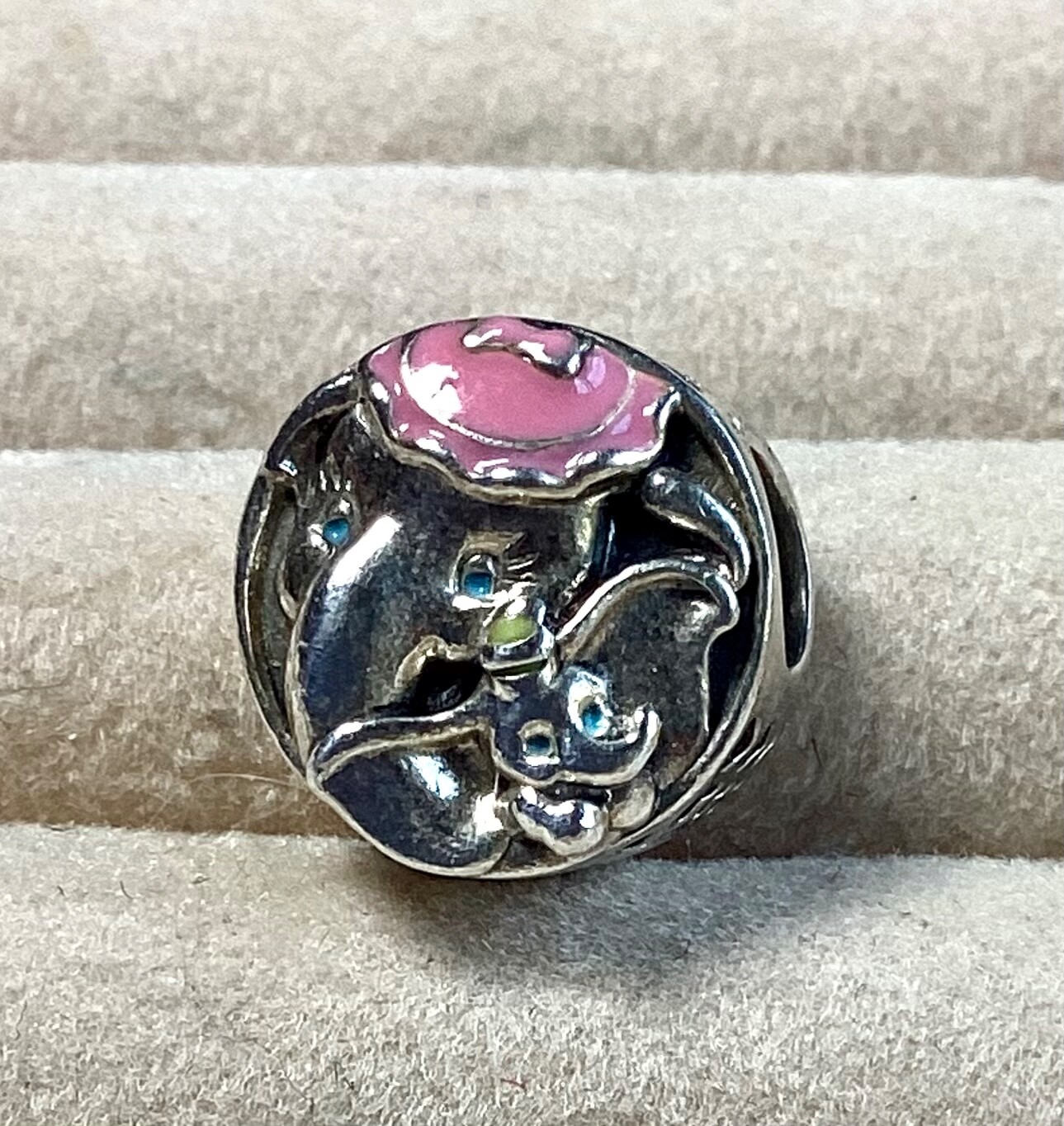 Rare Pandora Disney Dumbo Mrs. Dumbo Silver Charm S92… - Gem
