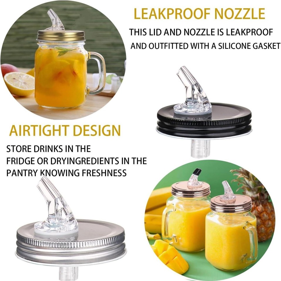 Mason Jar Pour Spouts. free flow Mason Jar Pour Spouts, mason jar for ...