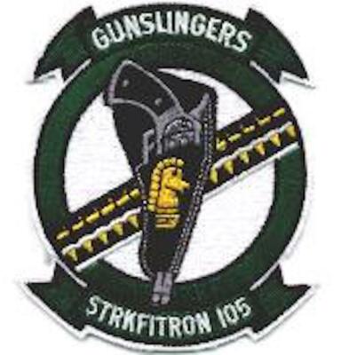 4" USAF AIR FORCE VFA-105 SQUADRON GUNSLINGERS EMBROIDERED JACKET PATCH ...
