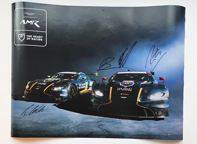 2022 AMR Vantage GT3 GTD Hart of Racing Signed Poster IMSA 12 Hours of ...