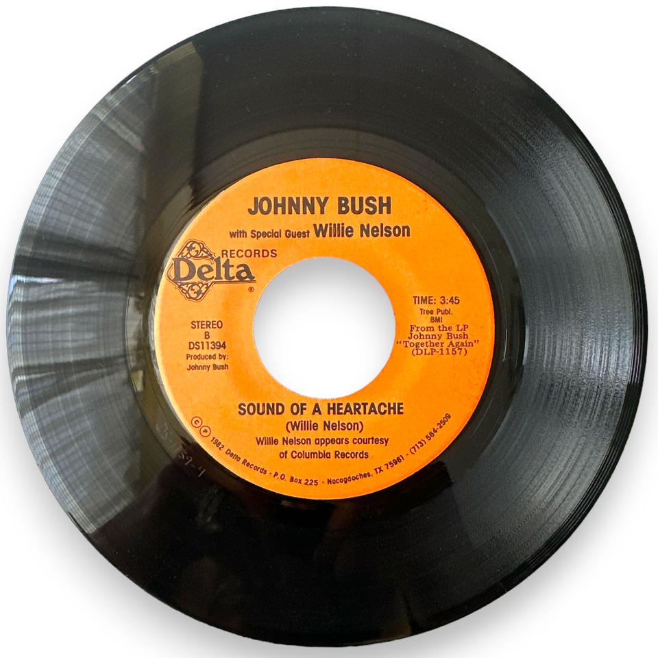Johnny Bush & Willie Nelson - The Party's Over B/W The Sound Of A ...