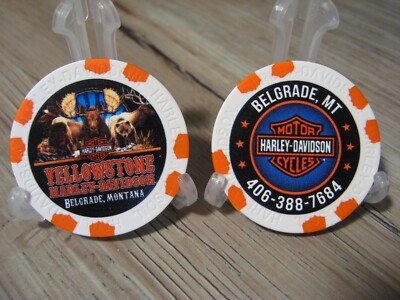 Yellowstone Harley Davidson Emblem Poker Chip - Belgrade, Montana ...