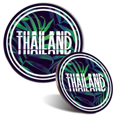 Mouse Mat & Coaster Set Thailand Holiday Tropical Surf Travel Girls ...