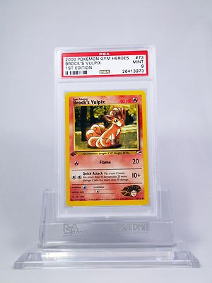 PSA 9 MINT 1st Edition Brock's Vulpix Pokemon Gym Heroes #73/132 | eBay