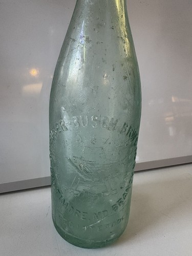 RARE Antique Blobtop Blob Top Beer Bottle ANHEUSER BUSCH Budweiser ...