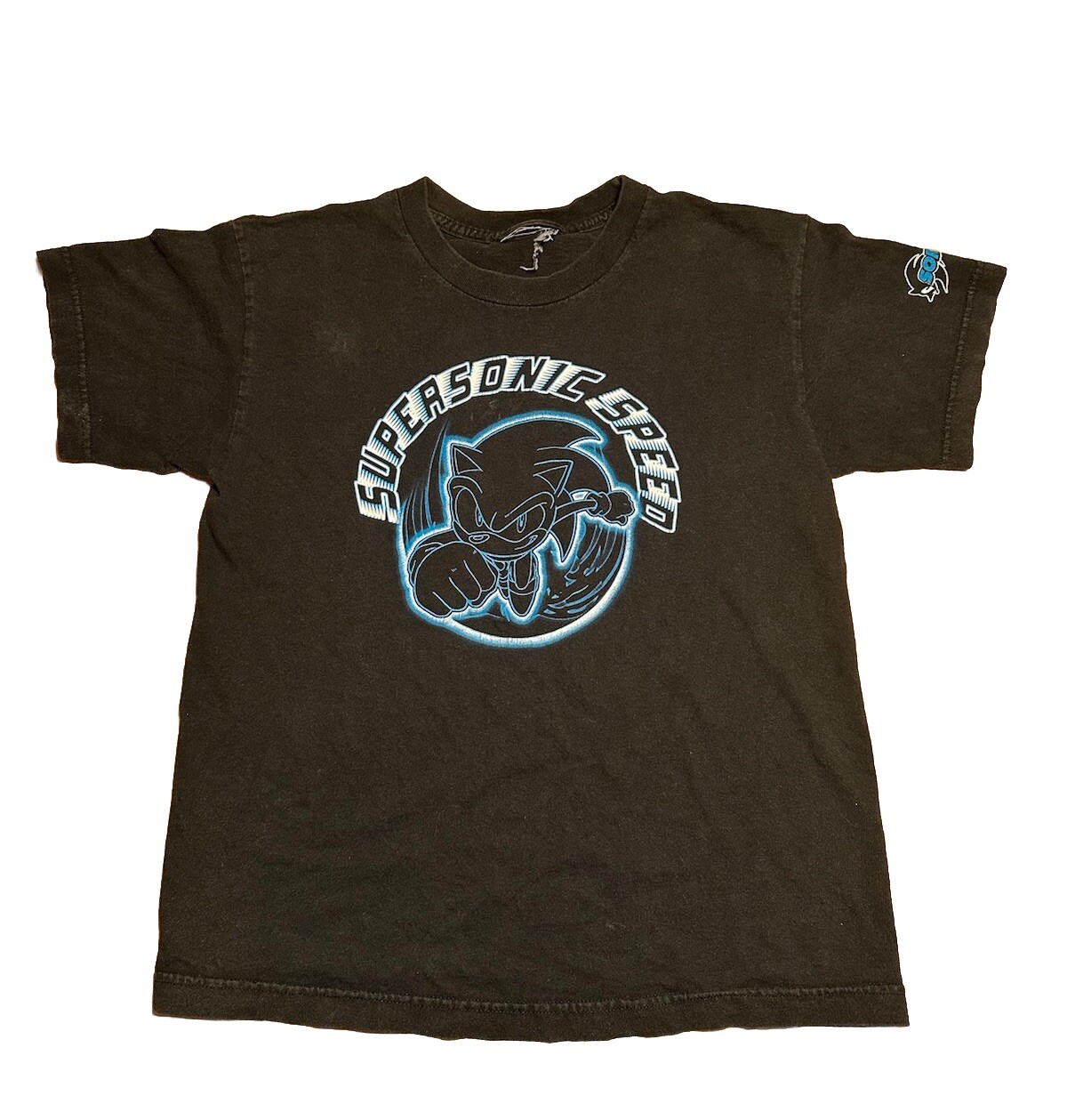 Vintage Supersonic Speed Sonic The Hedgehog Black T S… - Gem