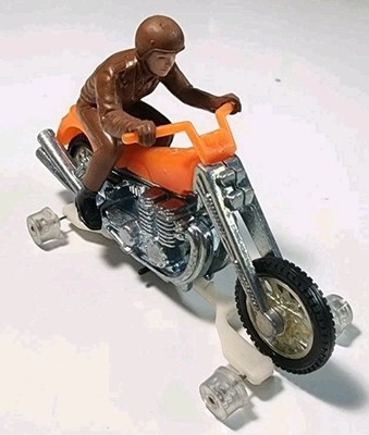 Hot Wheels Rrrumblers Orange Road Hog w/Brown Rider Redline Era Track ...