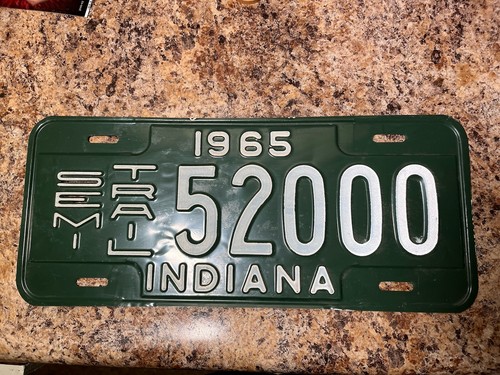 1965 Semi Trailer Indiana License Plate | eBay