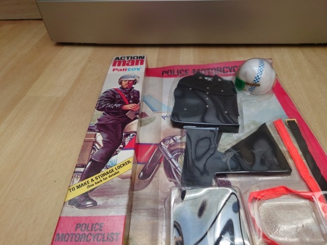 Vintage Action Man Police Motorcycle Palitoy Carded | eBay UK