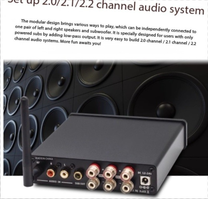 5.0 Hi-Fi Mini Amplifier USB Drive High-Power 2.1 Digital Hi-Fi Home ...