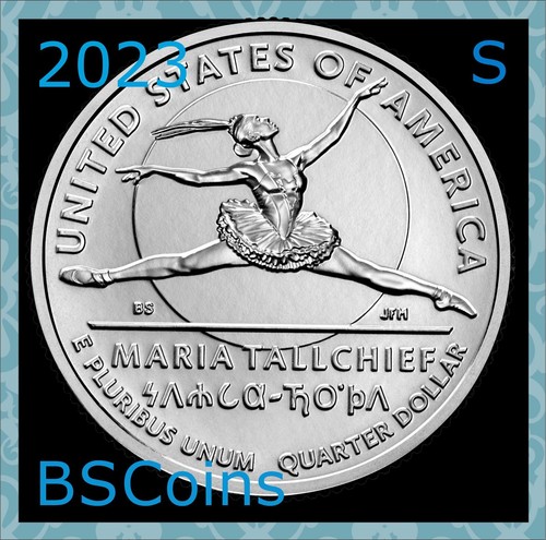 2023 S American Women Quarter Series - Maria Tallchief - ONE Coin ...