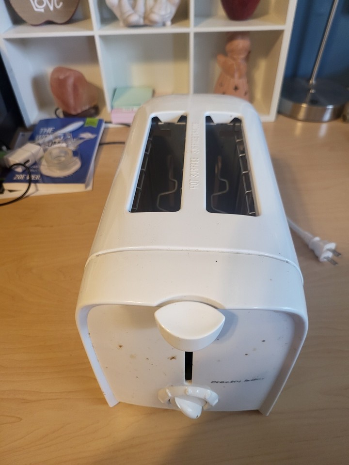 Proctor Silex Cool Wall Toaster 2 Large Slice White Auto Shutoff Model ...