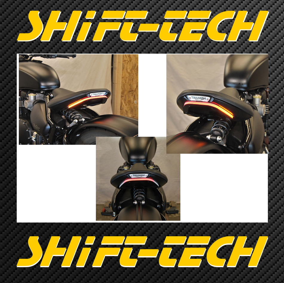ST2075 Triumph Bobber Tail Light Integrated LED Turn Signals Signal Kit ...