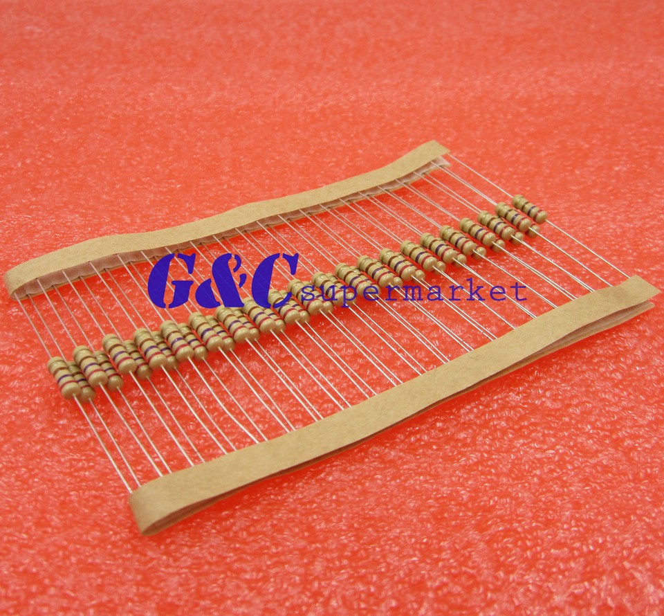 500PCS 4K7Ω 4K7 Ohm 4700 Ohm 1/4W 0.25W 5% Carbon Film Resistors CF | eBay
