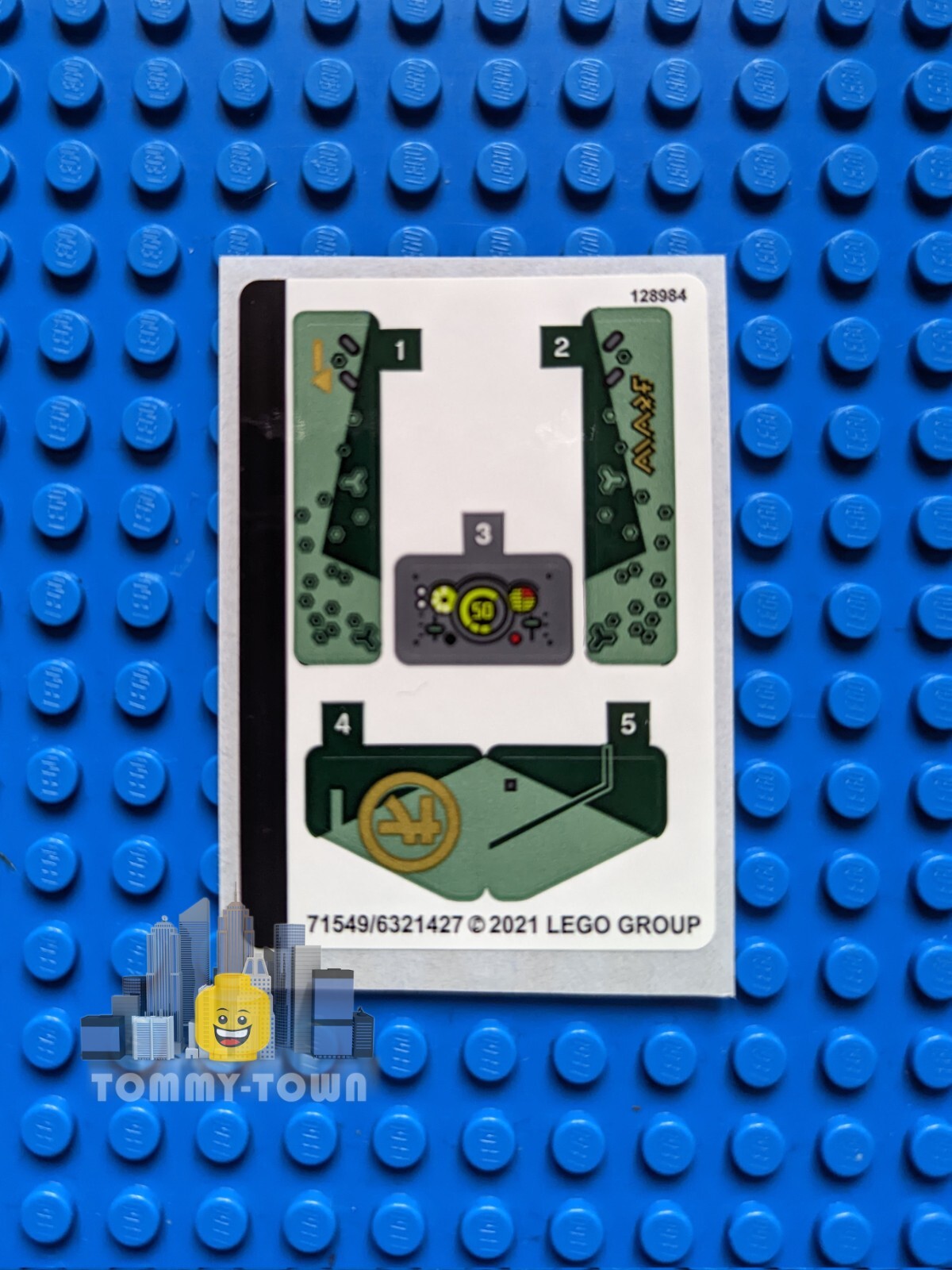 Lego Ninjago Ovoid Shield White Dragon Head 2586pb009 (Sets 71747 71745 ...