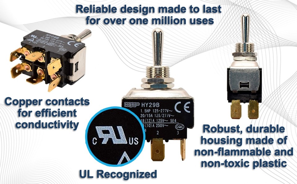 Momentary Toggle Switch for HY29B 86 Ranger Bass Boat Rear Trim Lift ...