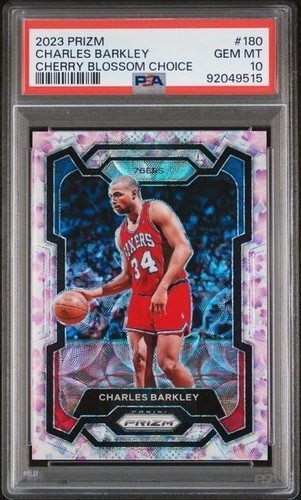 2023 24 Panini Prizm Charles Barkley 180 Choice Cherry Blossom Prizm