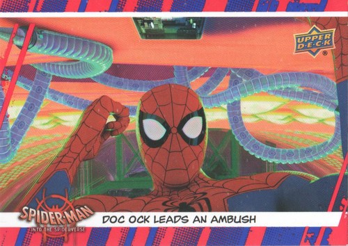 2022 Spider-Man Into the Spider-Verse Card Peter Parker Red #76 Doc Ock ...