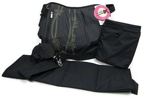 Lassig Casual Twin Diaper Changing Bag Ribbon Black New With Tags ...
