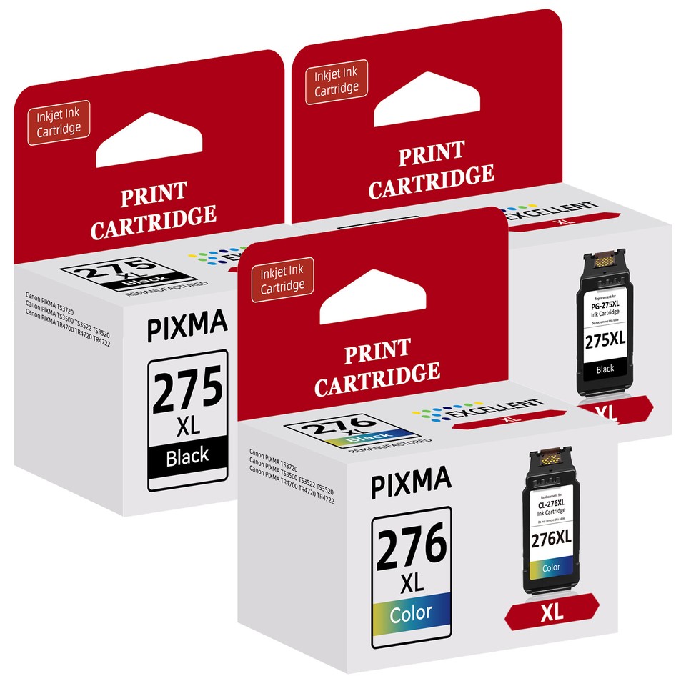 PG-275XL CL-276XL Ink for Canon 275XL 276XL PIXMA TR4720 TR4722 TS3520 ...