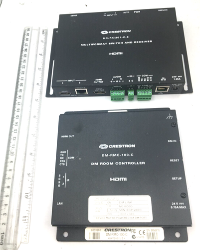 Crestron Lot of 2 DM-RMC-100-C DM Room Controller, Switch / Receiv HD ...