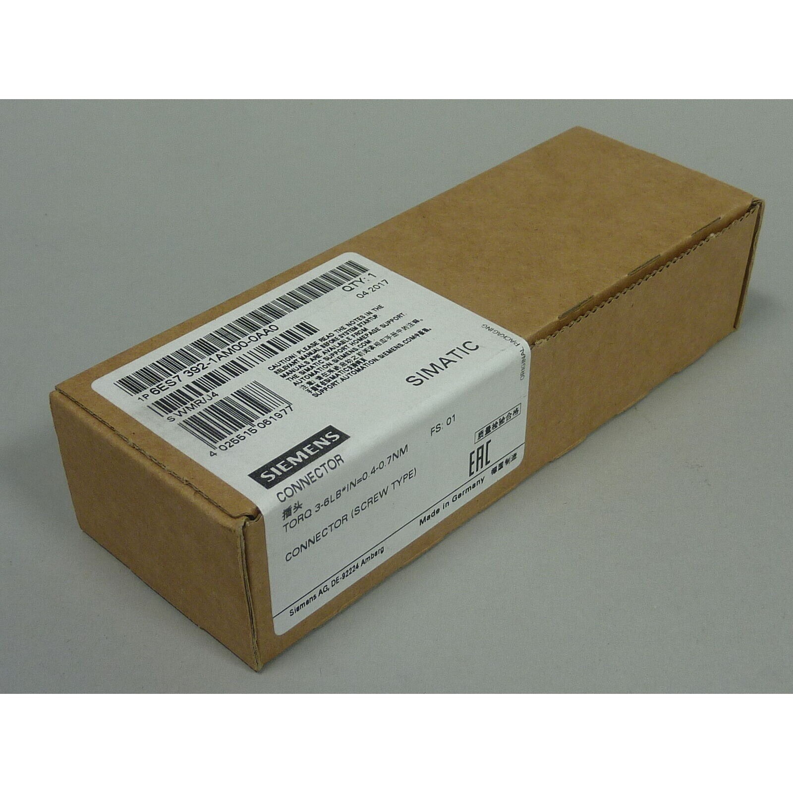 NEW SIEMENS 6ES7392-1AM00-0AA0 6ES7 392-1AM00-0AA0 SIMATIC S7-300 ...