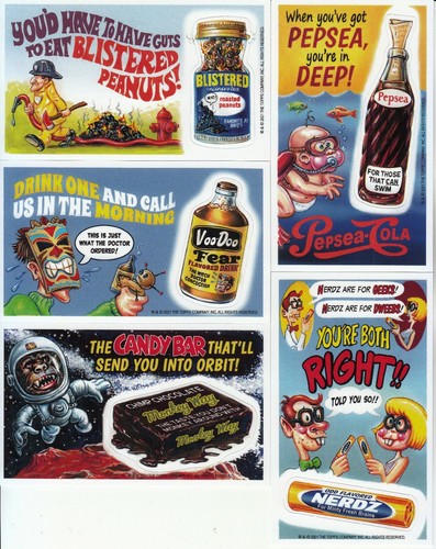 2021 Topps Wacky Packages Wonky Ads Complete Variation Set 7/7 cards w ...