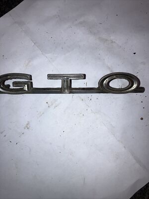 OEM GM 1965 Pontiac GTO Rear Trunk Lid Emblem 9775744 Badge 65 | eBay