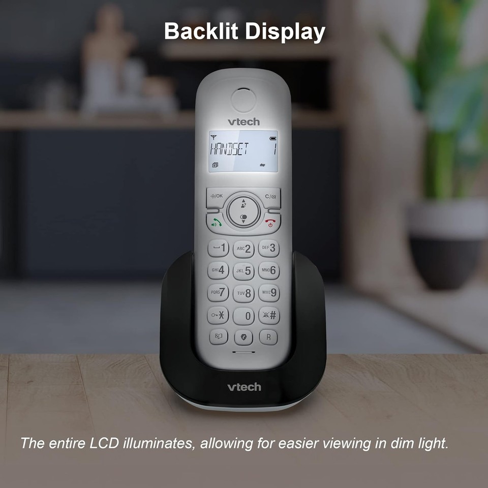 CS1501 DECT Cordless Phone with Call Block, 2 Handsets, Intercom ...