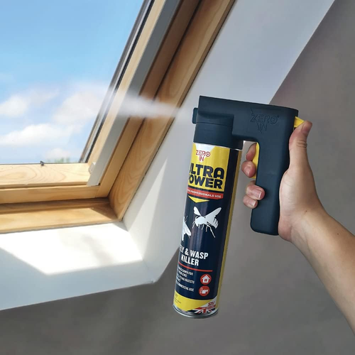 Zero-in Professional Ultra Power Fly & Wasp Insect Killer 600ml (ZER552 ...