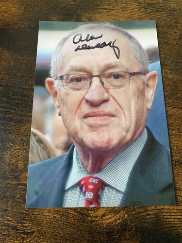ALAN DERSHOWITZ Hand Signed Autograph 4X6 Photo LAWYER TRUMP AUTO | eBay