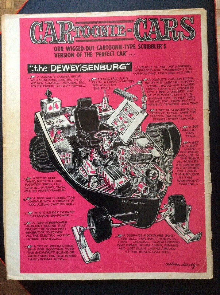 June 1969 Cartoons Hot Rod Auto Racing Drag Race Car Comic Book Toons ...