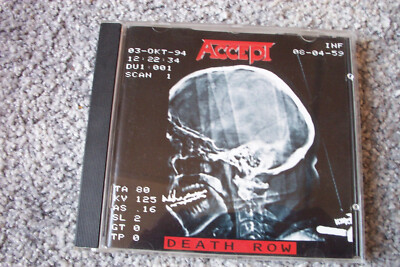 Accept Death Row Album CD Metal Thrash hard rock sodom gomorra bad ...