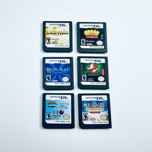 Lot of 6 Nintendo DS Games Lux-Pain, Crash Boom Bang, Brain Age 2 ...