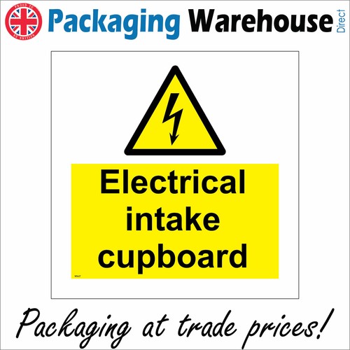 WS627 ELECTRICAL INTAKE CUPBOARD SIGN FIRE DOOR METER SERVICE BUILDING ...