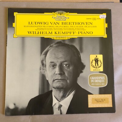 BEETHOVEN Piano Sonatas WILHELM KEMPFF ~ DG Germany Stereo NM | eBay ...