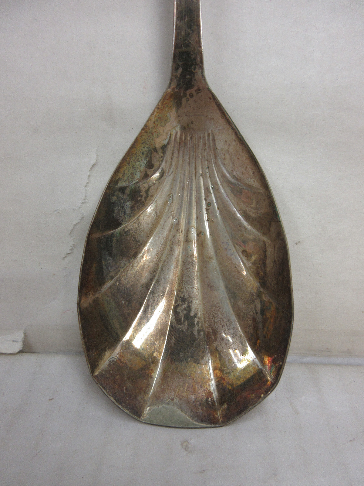 Set of Sheffield Silver Plated Splade Fork Spork & Serving Spoon w ...