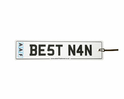 AAF - Best Nan Number Plate Car Air Freshener (Xmas Stocking Filler ...